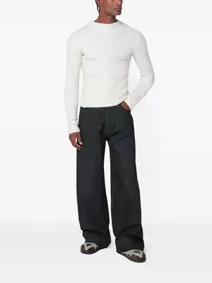Rick Owens Ribbed Mock-neck Sweater
