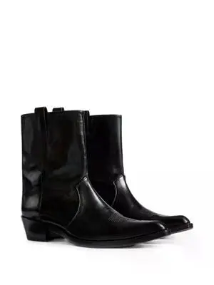 Khaite Pointed Toe Western Boots