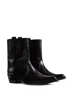 Khaite Pointed Toe Western Boots