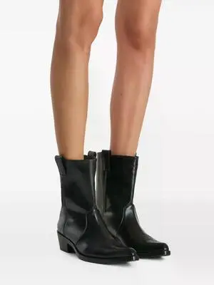 Khaite Pointed Toe Western Boots