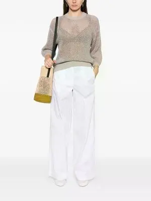 Peserico Open-knit Sweater - Neutrals