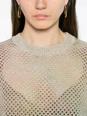 Peserico Open-knit Sweater - Neutrals