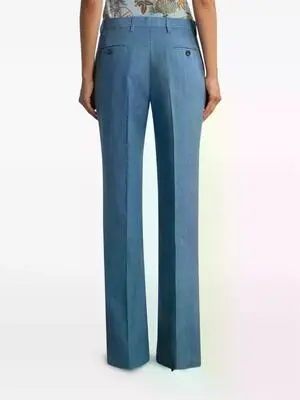 Etro Striped Straight-leg Trousers