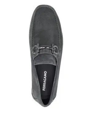 FERRAGAMO Gancini Loafers - Grey