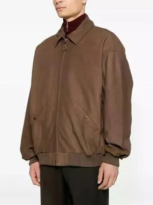Timberland Leather Bomber Jacket