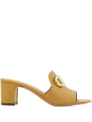 FERRAGAMO Gancini-buckle Mules With Block Heel