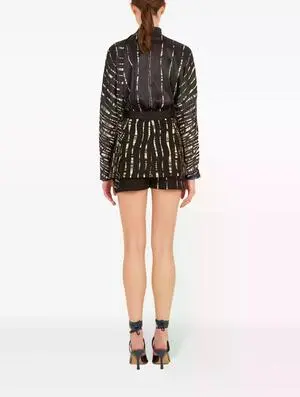 Silvia Tcherassi Torni Abstract-pattern Silk Blazer