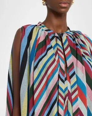 MARRAKSHI LIFE Striped Cotton Aline Dress - Stripe