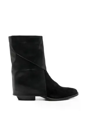 JULIE DEE Suede-panel Ankle Boots