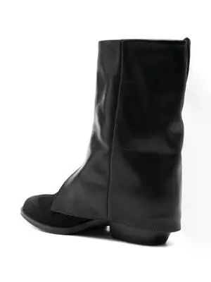 JULIE DEE Suede-panel Ankle Boots