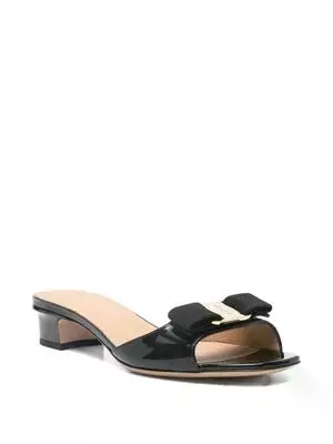 FERRAGAMO Bow-detail Block Heel Sandals