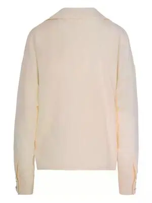 Max Mara Tie-detailed Pleated Shirt