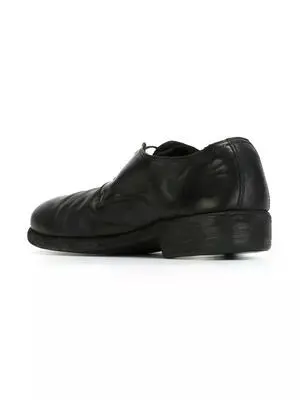 Guidi Distressed Derby Shoes