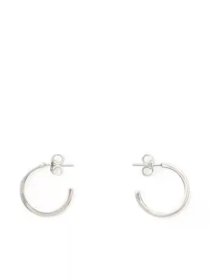 MAISON MARGIELA Logo Hoop Earrings