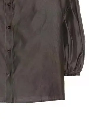 Peserico Gathered-sleeve Shirt - Brown