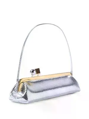 Jacquemus Salon Clutch Bag With Snake Embossed Leather