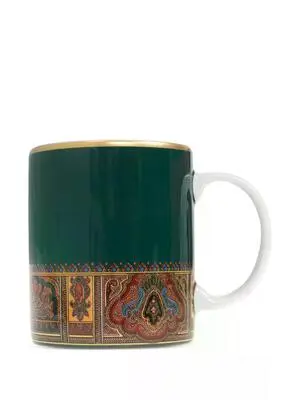 Etro Paisley Trim Mug - Green