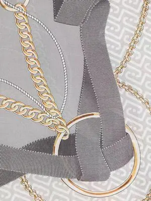 Liu Jo Chain Graphic Scarf