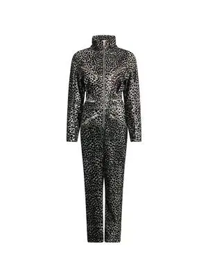 Philosophy Di Lorenzo Serafini Zipped Animal-print Jumpsuit - Black