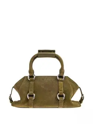 Alexander McQueen Suede Ring-detail Tote Bag - Green