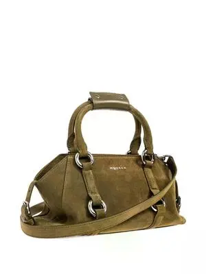 Alexander McQueen Suede Ring-detail Tote Bag - Green