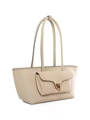COCCINELLE External-pocket Leather Tote Bag - Neutrals