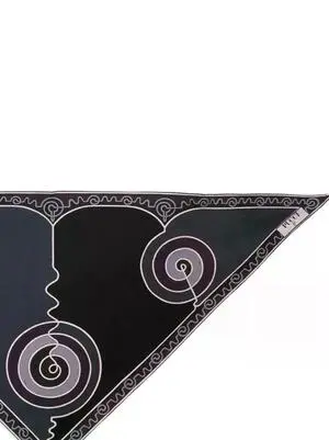 Emilio Pucci Astro-print Scarf - Black