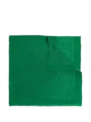 Moschino Lace Silk Scarf - Green