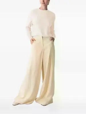 Minnie Rose Crew-neck Sweater - Neutrals