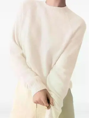 Minnie Rose Crew-neck Sweater - Neutrals