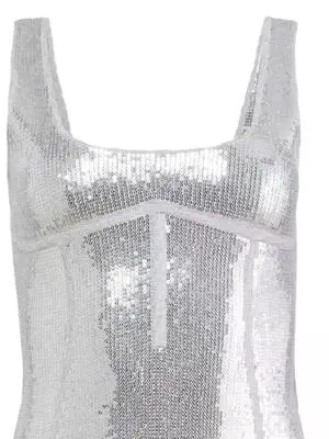 FLEUR DU MAL Sequin Knit Bodycon Dress