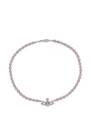 VIVIENNE WESTWOOD Messaline Choker Necklace - Silver