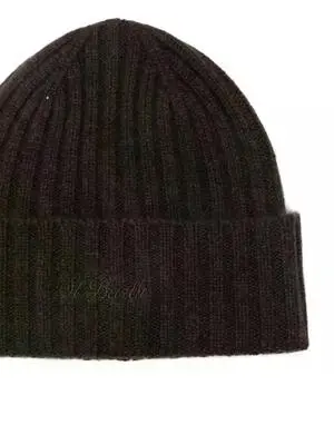 MC2 SAINT BARTH Embroidered Beanie - Brown