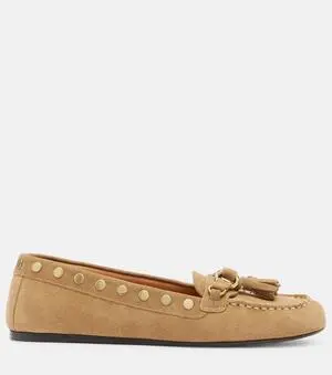 Isabel Marant Faxel Studded Suede Loafers