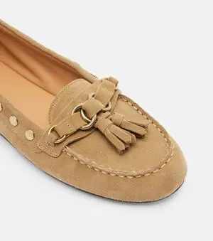 Isabel Marant Faxel Studded Suede Loafers