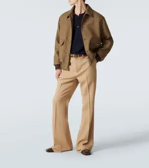 Valentino Garavani Virgin Wool Gabardine Flared Pants