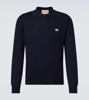 Valentino Garavani Vlogo Virgin Wool Polo Sweater