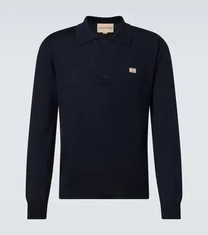 Valentino Garavani Vlogo Virgin Wool Polo Sweater