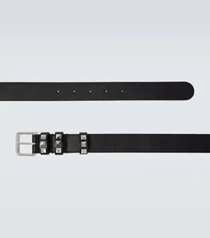 Valentino Garavani Rockstud Leather Belt - Black