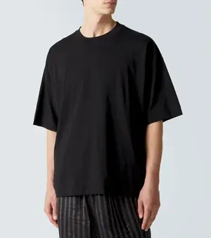 Dries Van Noten Oversized Cotton Jersey T-shirt - Black