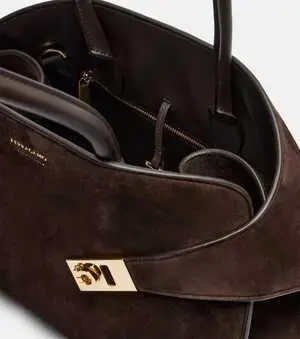 FERRAGAMO Hug Suede Tote
