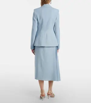Erdem Virgin Wool Midi Skirt