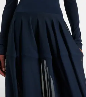 Alaïa Sheer Midi Dress