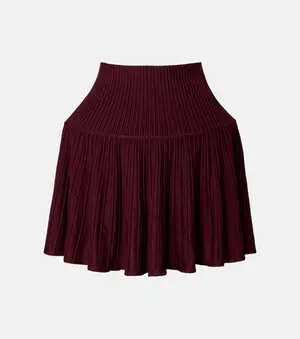Scalloped Hem Pleated Skirts
