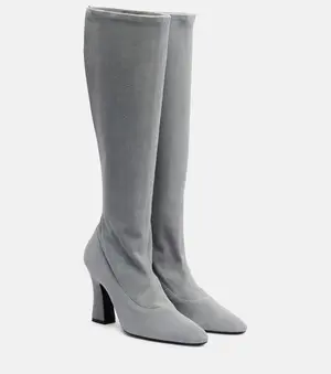 Magda Butrym Knee-high Suede Boots - Grey