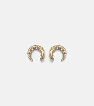 Yvonne Léon Crevisse 9kt Earrings With Diamonds - Gold