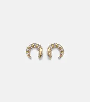 Yvonne Léon Crevisse 9kt Earrings With Diamonds - Gold