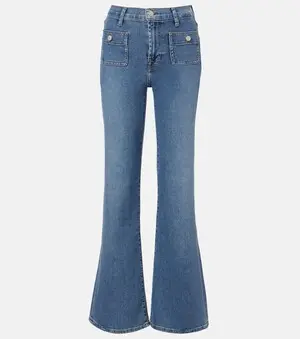 7 For All Mankind Modern Dojo Flared Jeans - Blue