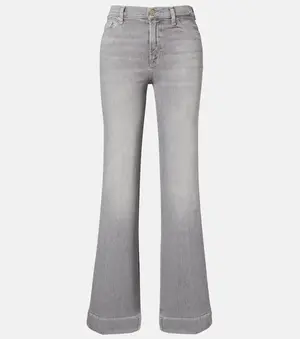 7 For All Mankind Modern Dojo Flared Jeans - Grey