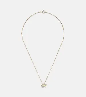 Yvonne Léon Koala Diamond And Enamel Necklace - Gold